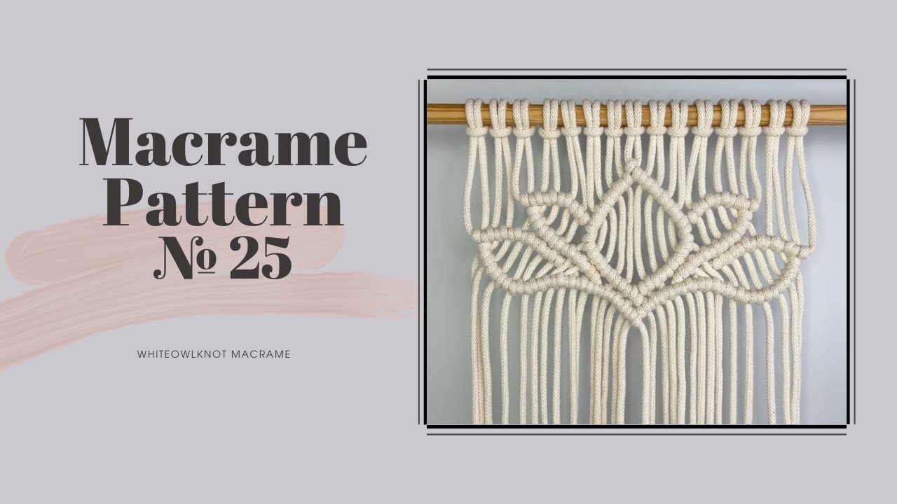 Macrame Pattern №25 / Lotus Flower Macrame Tutorial /Macrame Pattern Idea / Design by ...