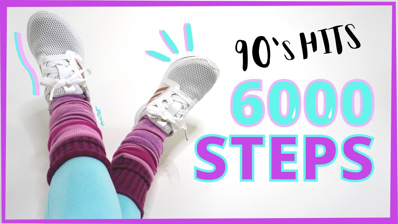90s WALKING Workout ⎟ 6000 STEPS Walk at Home ⎟ 90s Hits STEPS Walking ...