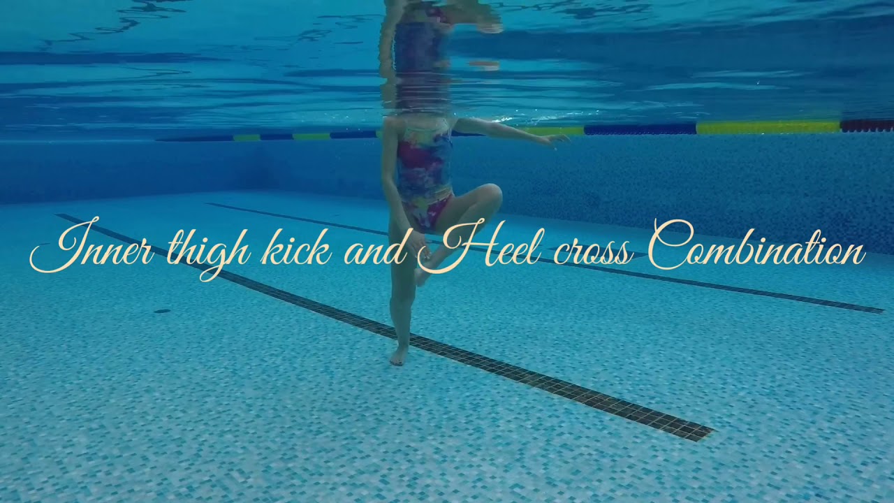 Inner thigh kicks and Heels cross Combination - YouTube