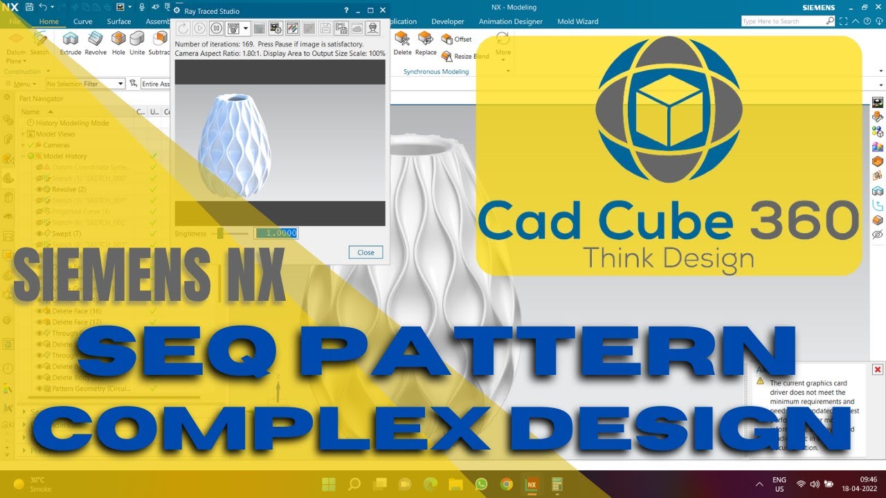 COMPLEX FLOWER VASE | COMPLEX DESIGN | ADVANCE | SIEMENS NX | LATEST ...
