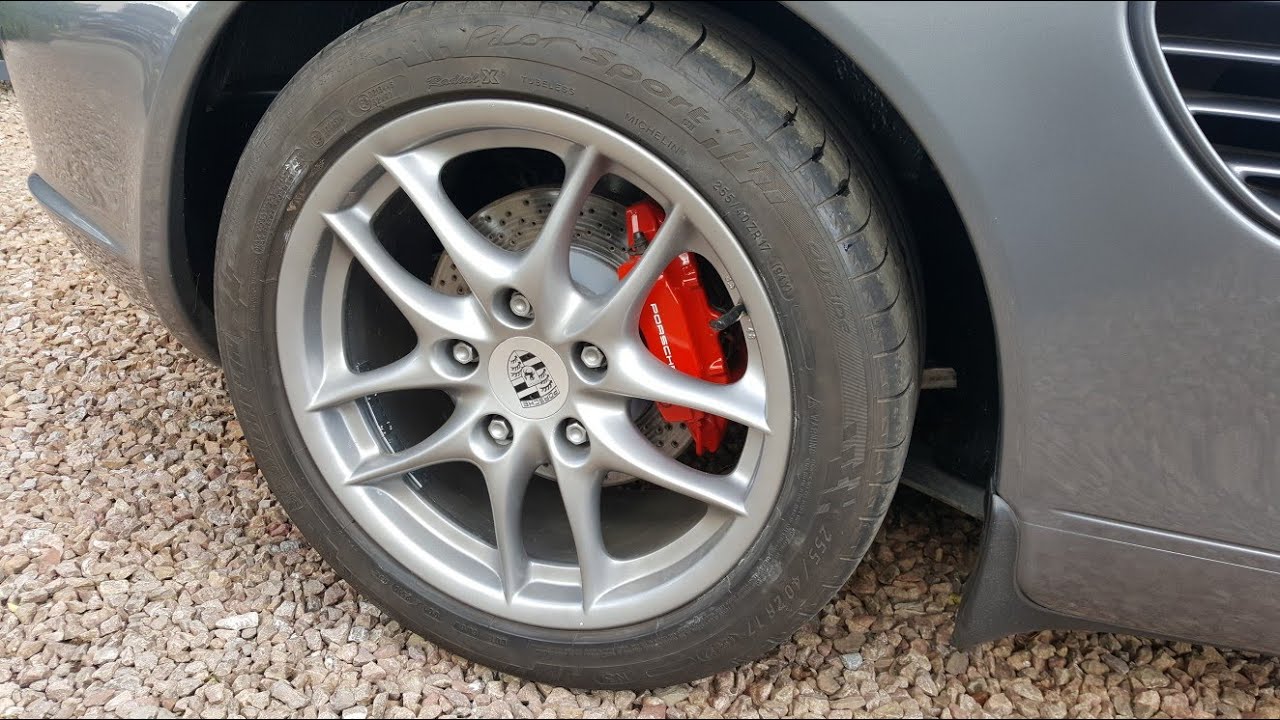 Porsche Boxster Handbrake Shoes - YouTube