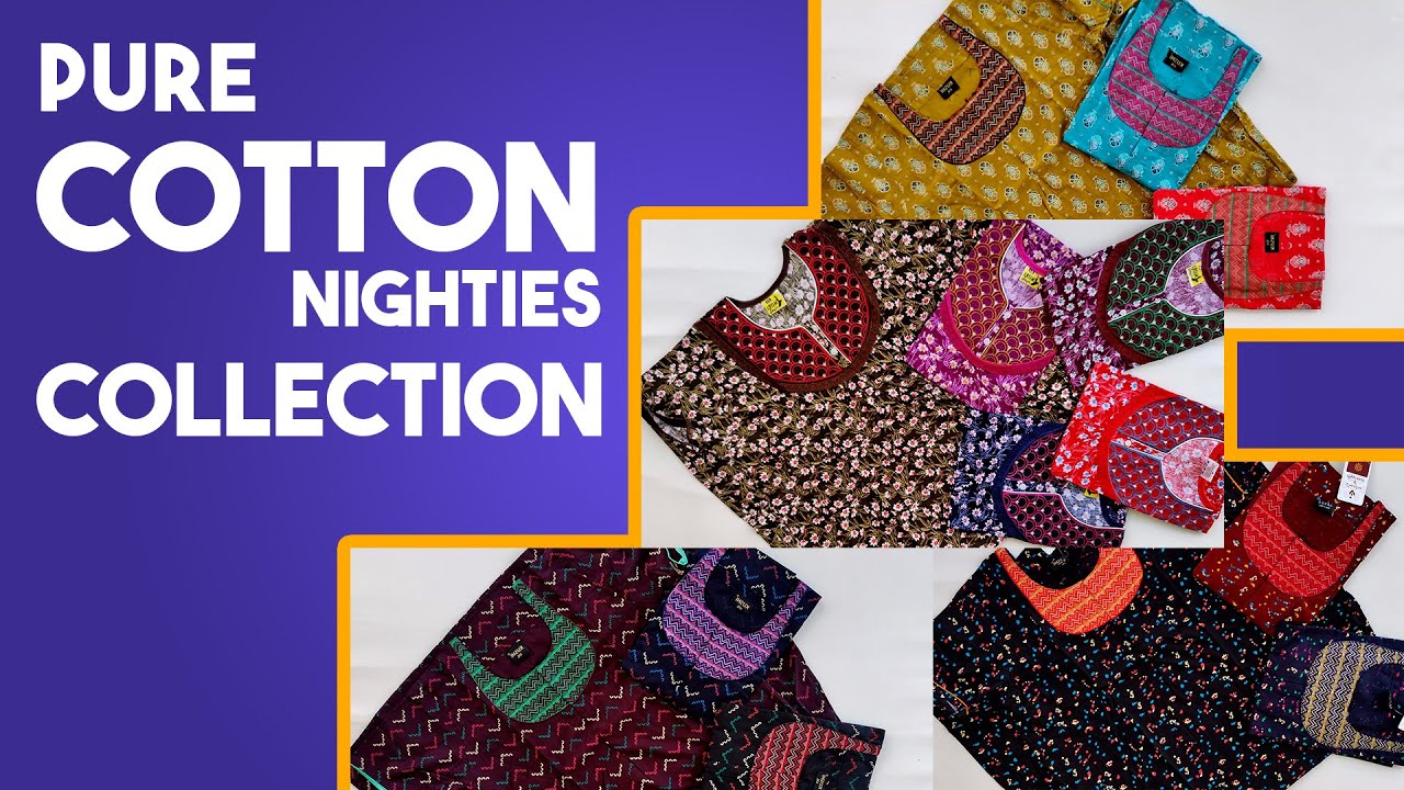 New Cotton Nighty Collections - XL/2XL - SSC 979 #nighty #cottonnighty ...