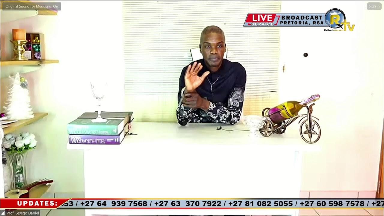 08 OCTOBER 2023 SUNDAY LIVE BROADCAST SERVICE WITH PROF. LESEGO DANIEL AND SONS PART 3 - YouTube