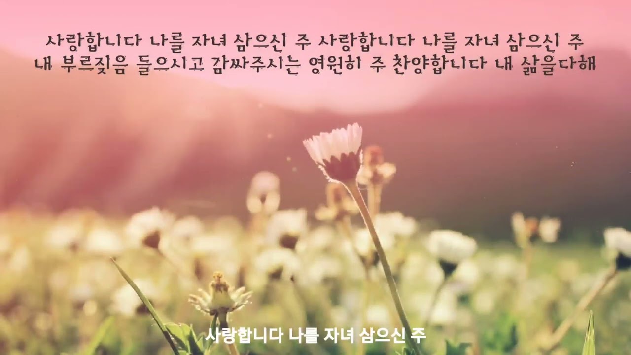 샬롬가 사랑합니다 나를 자녀 삼으신 주 음악치료 바이올린찬양 Youtube