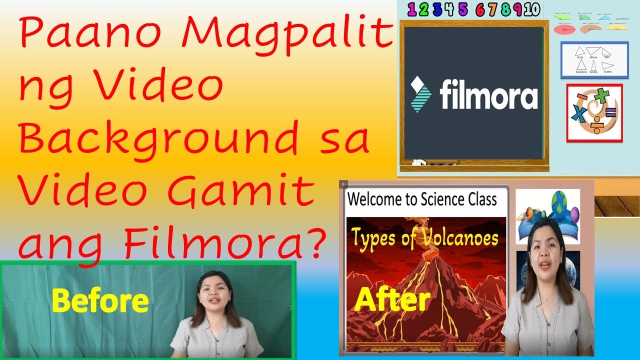 Paano Magpalit ng Video Background Gamit ang FILMORA-Tagalog Tutorial ...