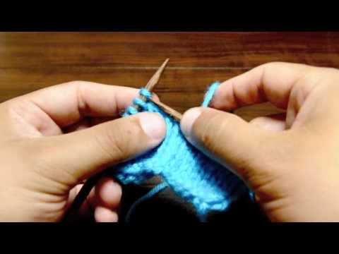 How to Knit The Make One Away Increase - YouTube