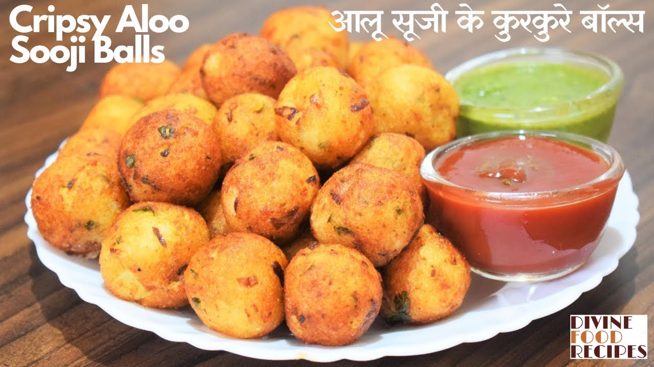 CRISPY SUJI BALL SNACKS | SOOJI BALLS RECIPE | SUJI SNACKS RECIPE ...