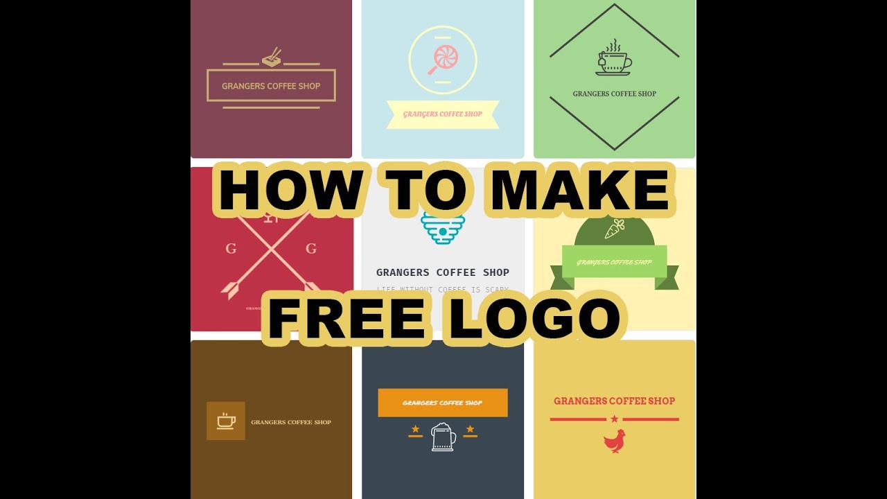 HOW TO MAKE LOGOS FOR FREE FAST AND EASY - YouTube