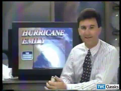 Weather Channel Hurricane Emily coverage (1993) - YouTube