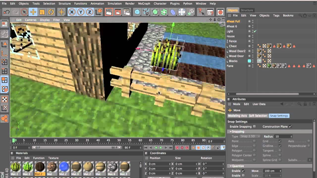 Cinema 4d Minecraft Tutorial Youtube