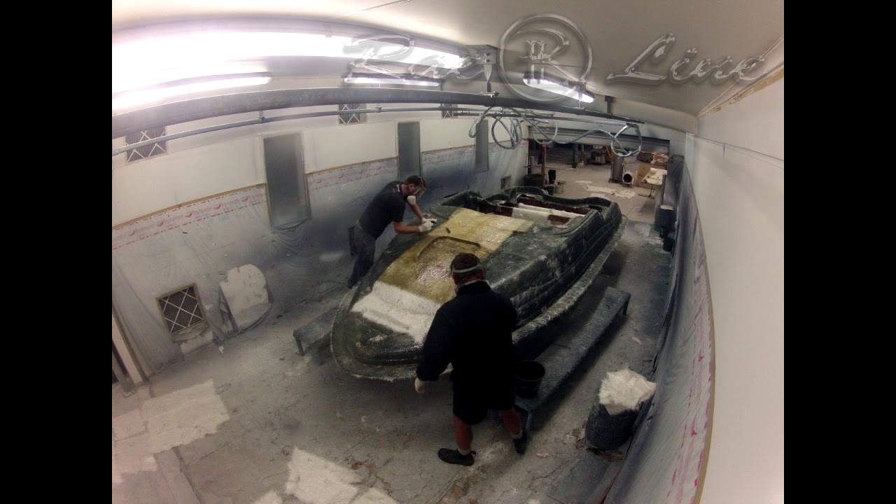 Rae Line 186 OB Deck Mold Lamination - YouTube
