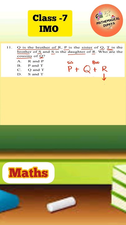 Class-7 IMO (2017-18) Set B Logical Reasoning Question।Maths Olympiad।#imo #maths #class7#cbse ...