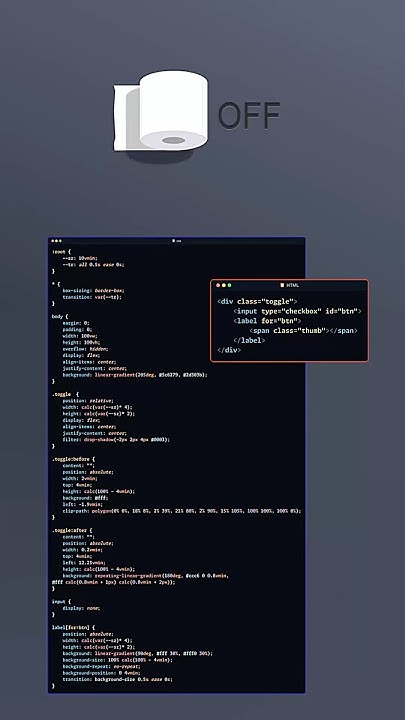 Create On Off button Using HTML and css #coading #shorts #htmlcssjavascript #short #viralshort # ...
