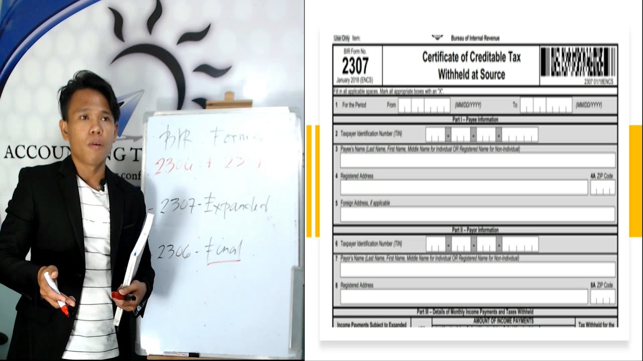 New And Revised BIR Forms 2306 And 2307 YouTube