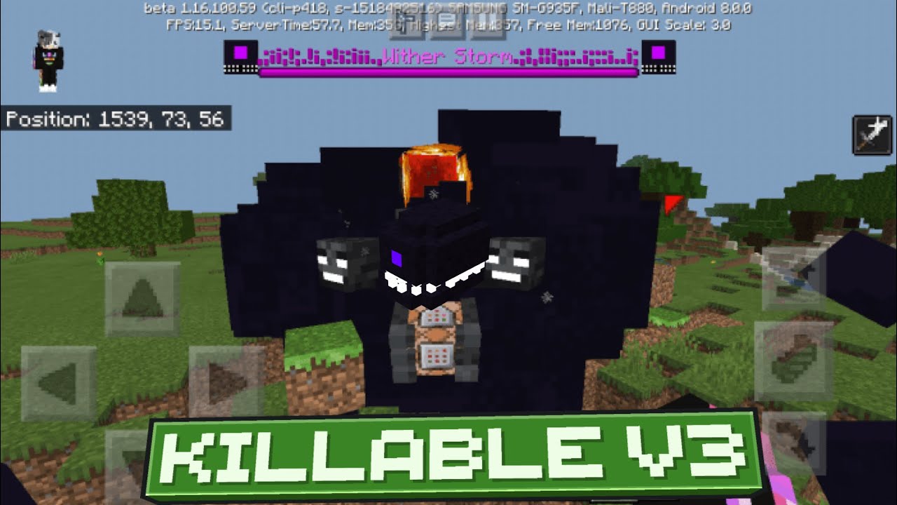 WS Wither Storm Remake Addon (Killable V3) - YouTube
