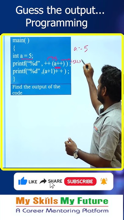 Guess the Output... Programming. | Nishanth sir - YouTube
