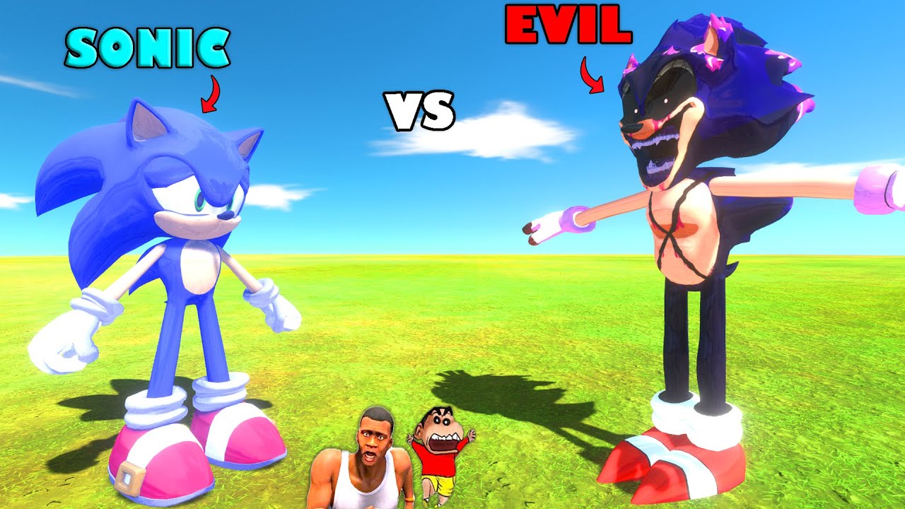 SONIC.EXE vs SONIC.EYX in Animal Revolt Battle Simulator | FAKE vs REAL ...
