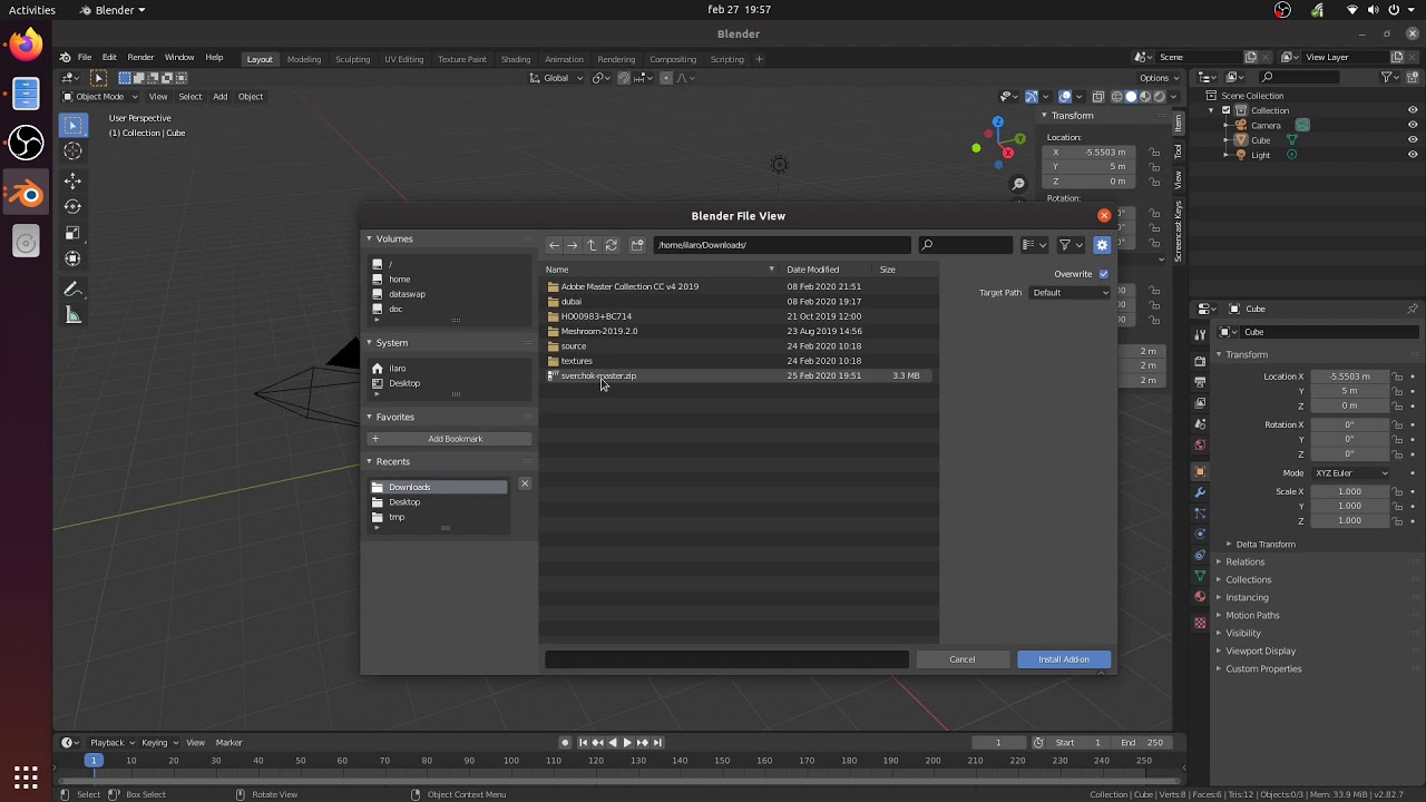instalación de sverchok - YouTube