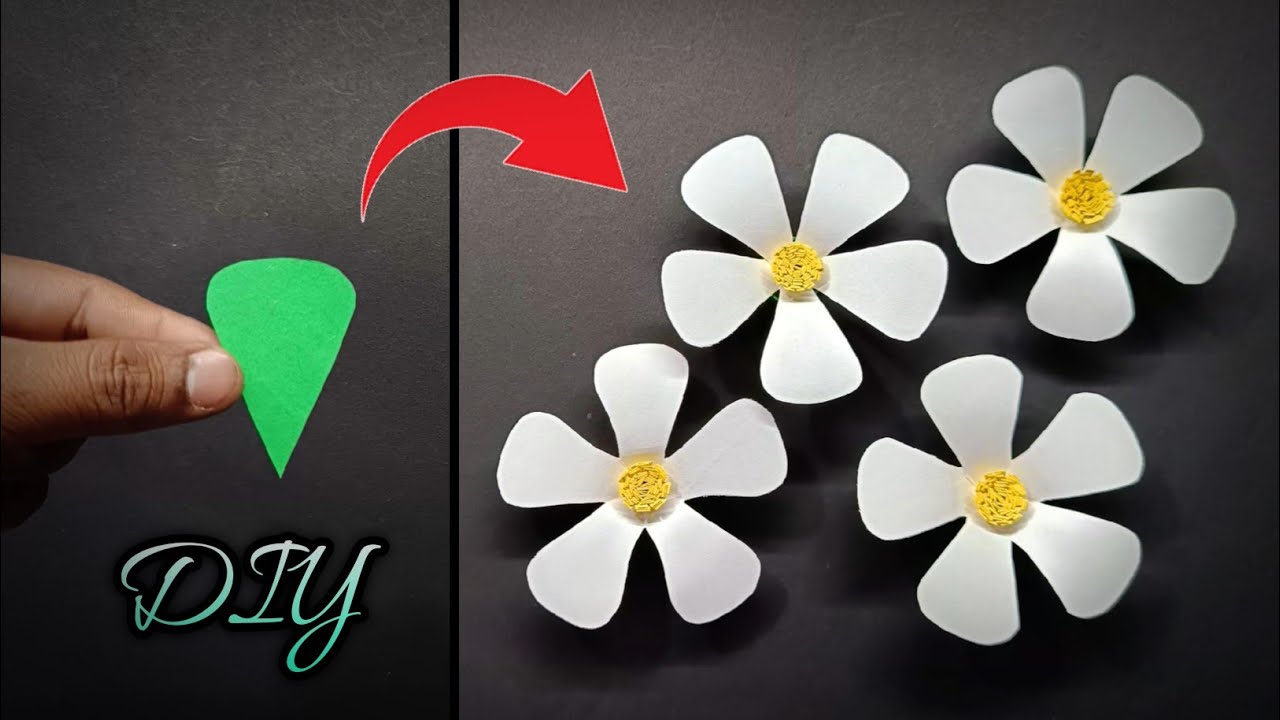 How To Make Easy DIY Paper Flower 🌺 | How To Make Beautiful Flower ...