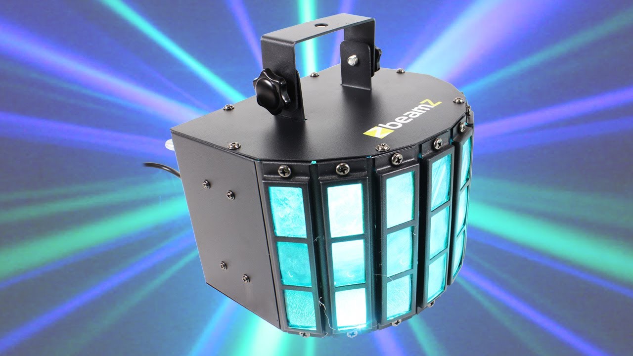BeamZ Butterfly Derby LED Disco Light with Strobe Effect - YouTube