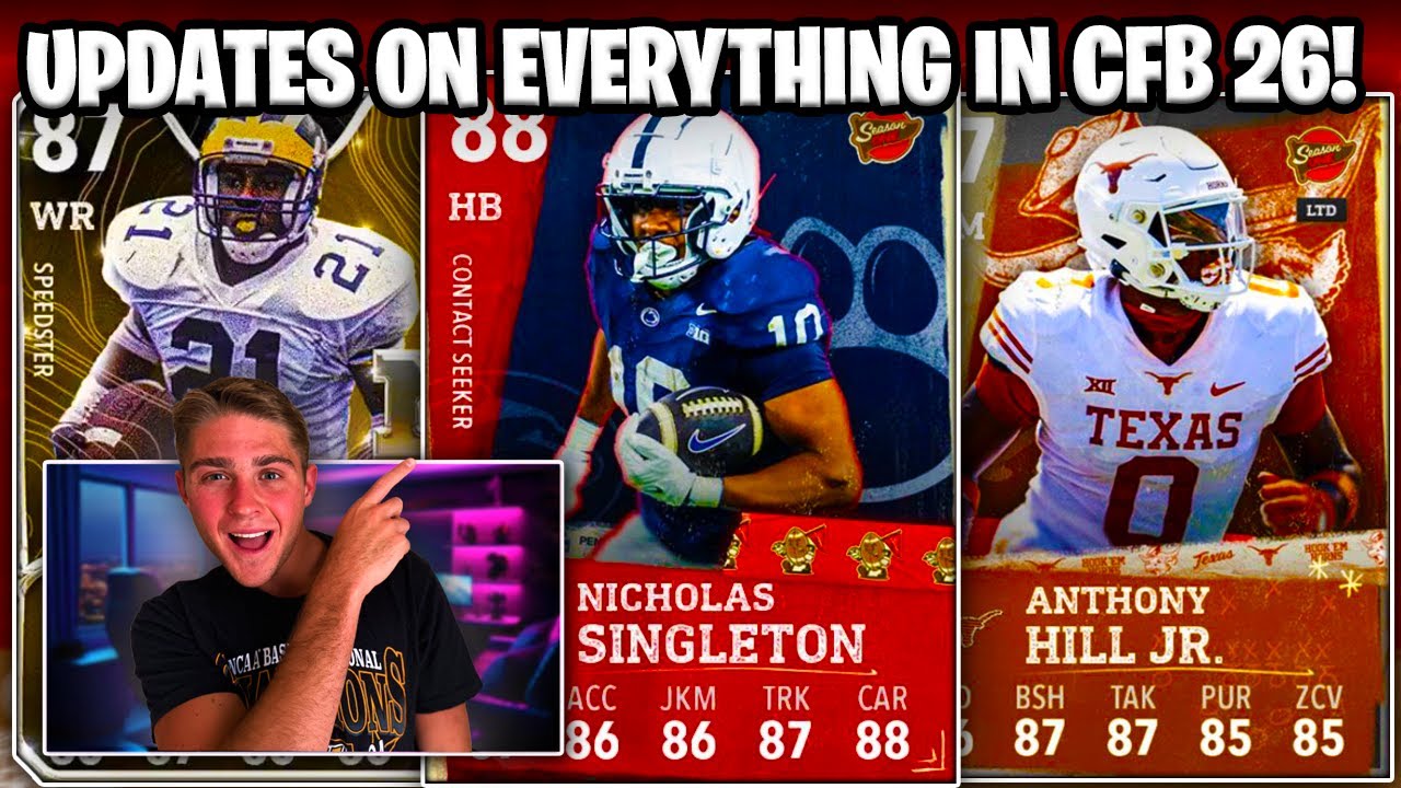 UPDATES ON EVERYTHING IN CFB 26! ALL SEASONS + WEEKLY LTD REVEALS! PACK ...