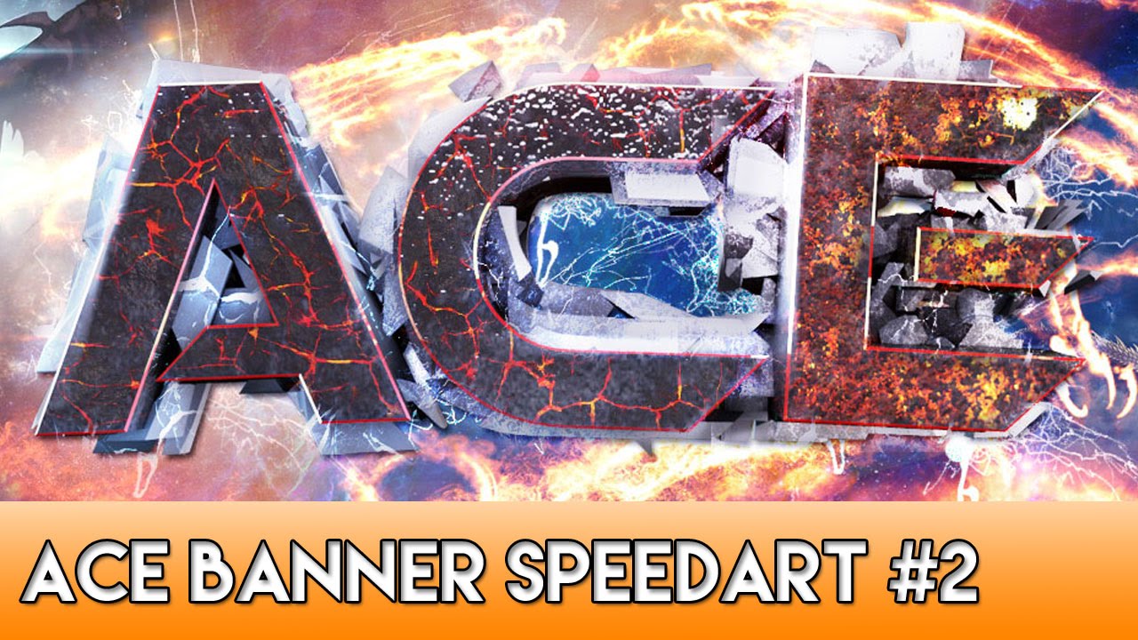 Ace Banner | Speedart #2 - YouTube