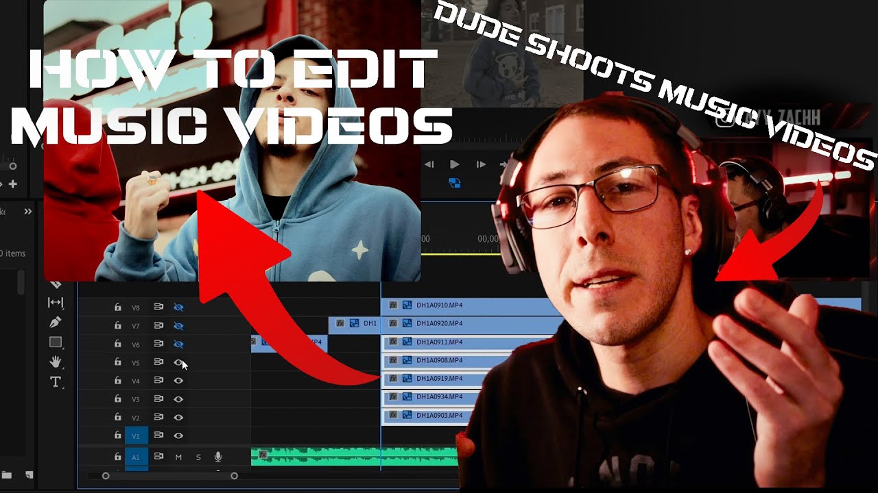 How To Edit Music Videos Part 1 | Splitting Scenes - YouTube