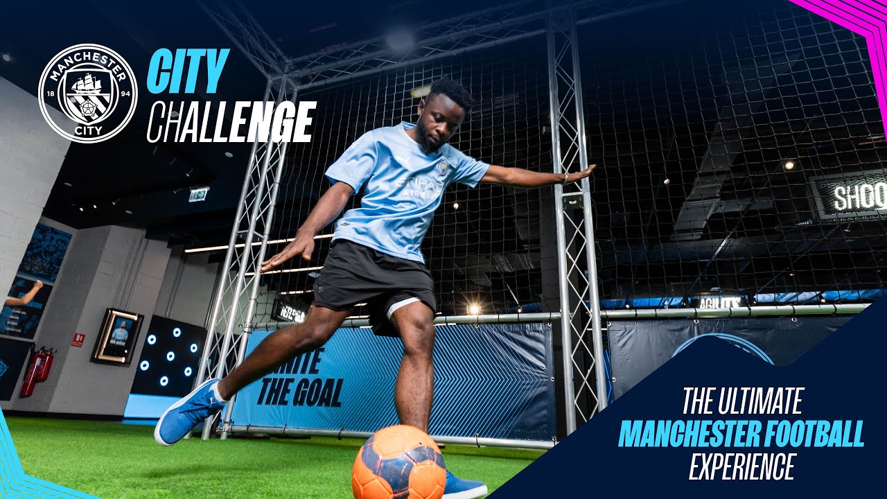Kick Off Your Adventure - Manchester City Challenge at Yas Mall! - YouTube