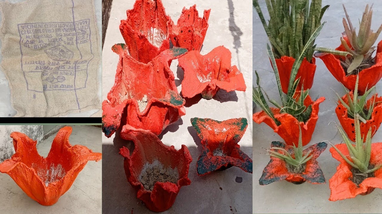 Amazing Ideas From Bora -How To Make Beautiful Flower Pot From Cement ...