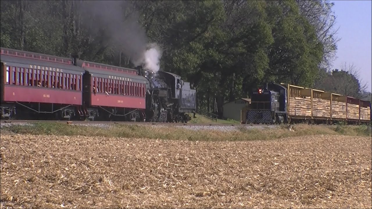 Fall Freight And Passenger Operations On The Strasburg Railroad - YouTube