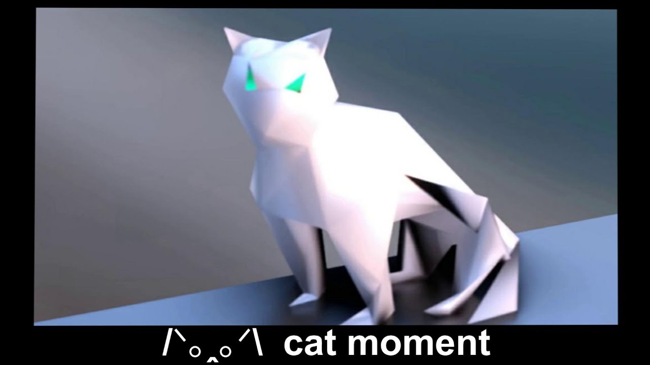 bad cat moment, animation meme - YouTube