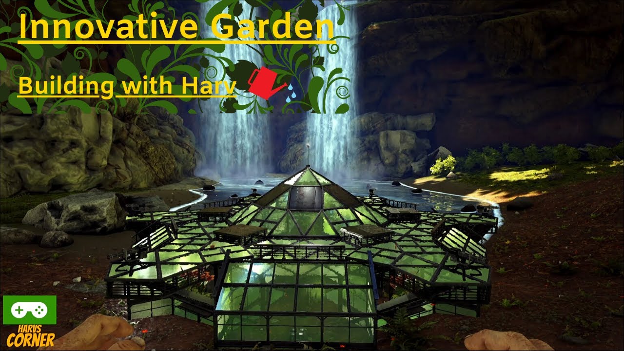 Ark Building: Innovative Garden Speed Build (The Center, S+ Mod) - YouTube