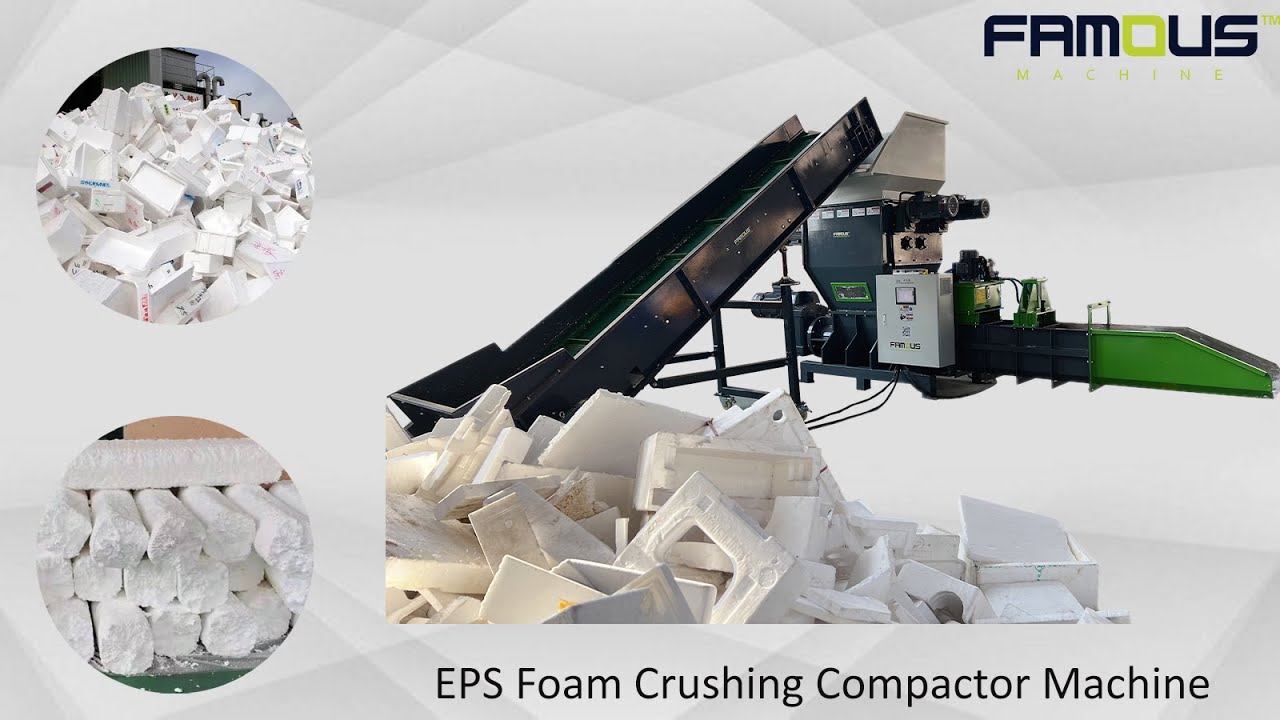 EPS Foam Compactor/EPS Compactor/EPS Recycling Machine/Styrofoam ...