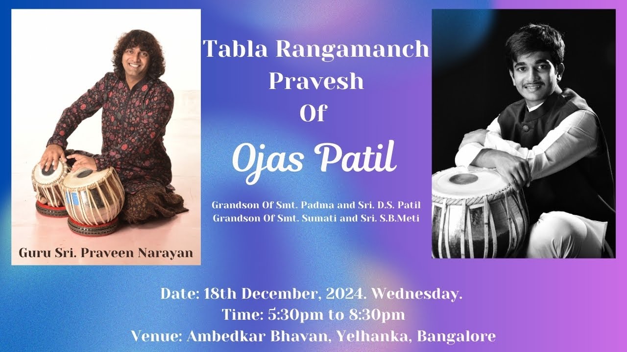 Tabla Rangamanch Pravesh - YouTube