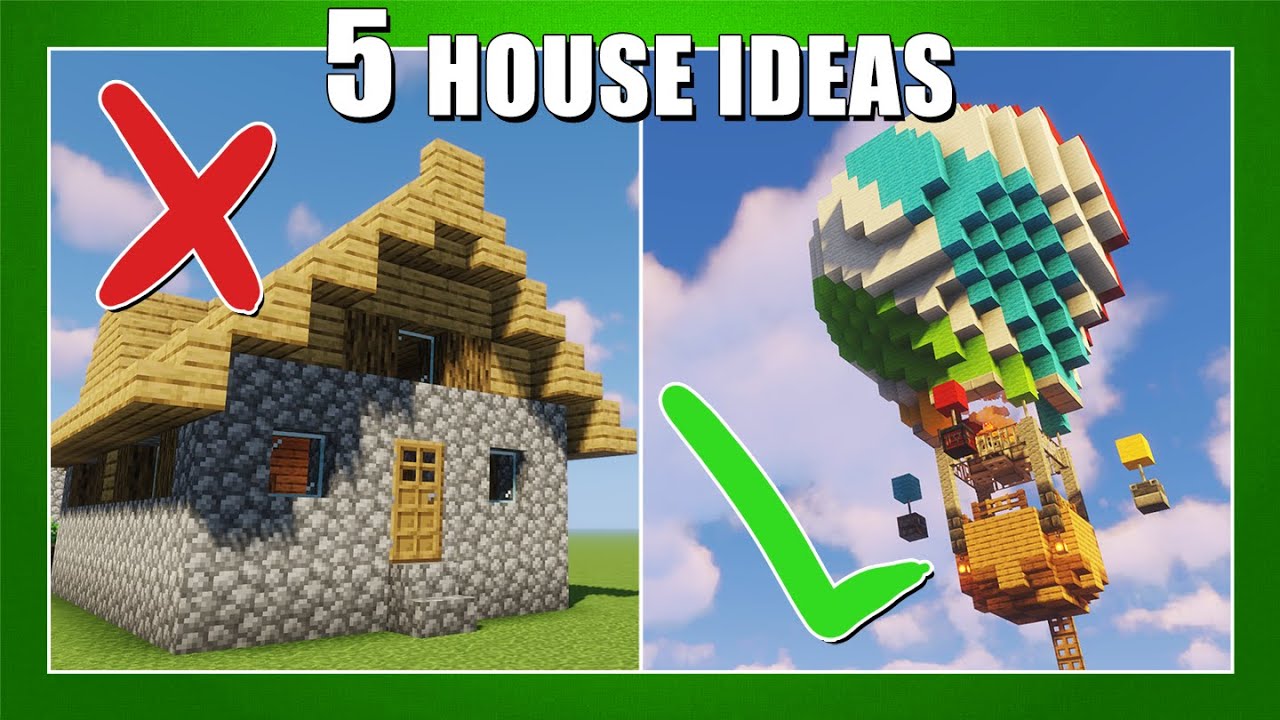 5 Fun Bases To Build When You're Tired Of Normal Houses! - YouTube