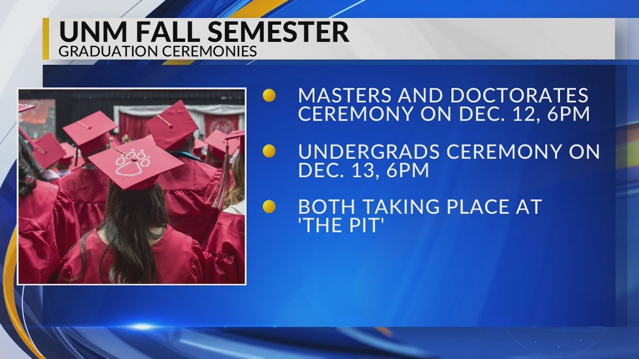 UNM holding commencement ceremonies next week - YouTube