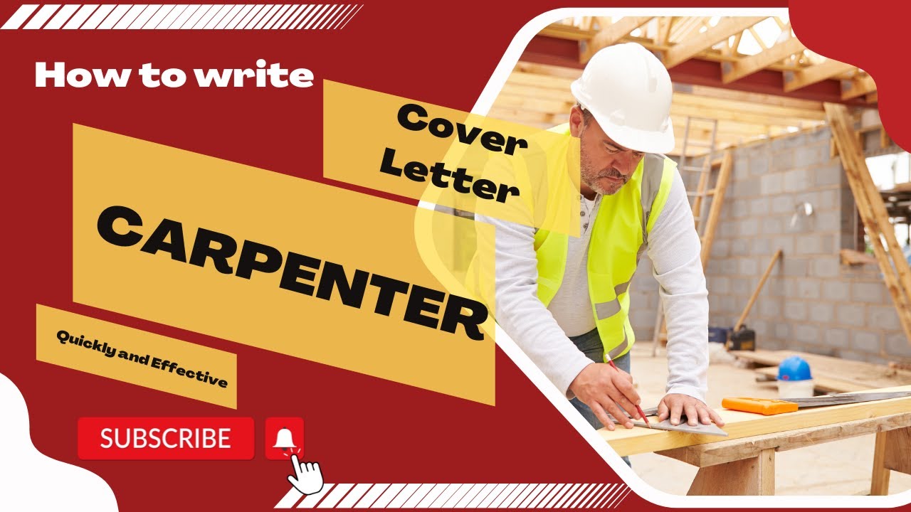 How to write Cover letter for Carpenter Post || कार्पेन्टर पोष्टमा ...