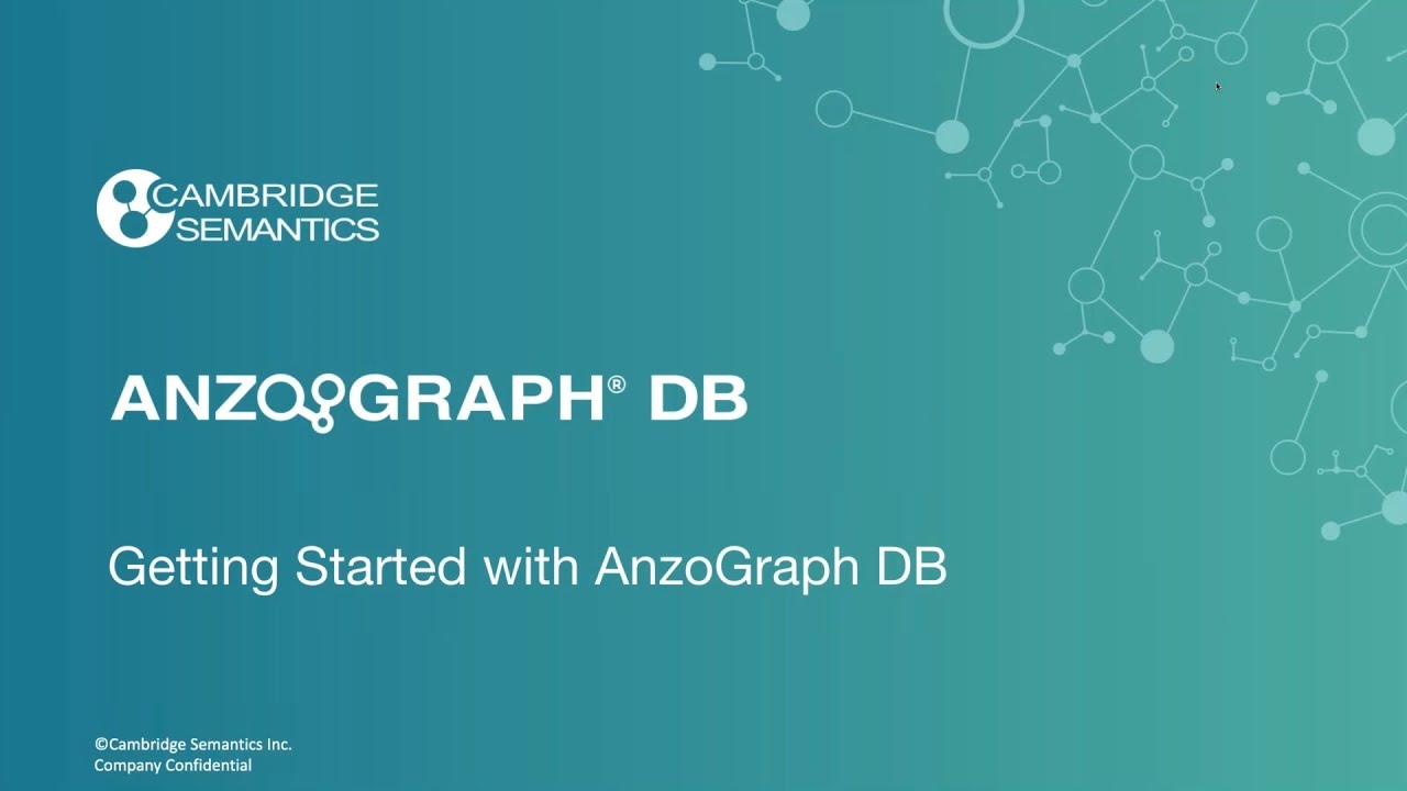 Getting Started with AnzoGraph DB - YouTube