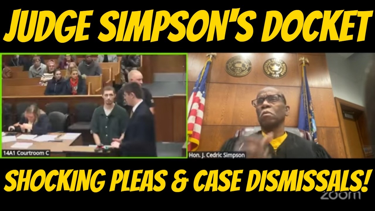 Judge Simpson's Criminal Docket: Charges Dropped, Guilty Pleas, and ...