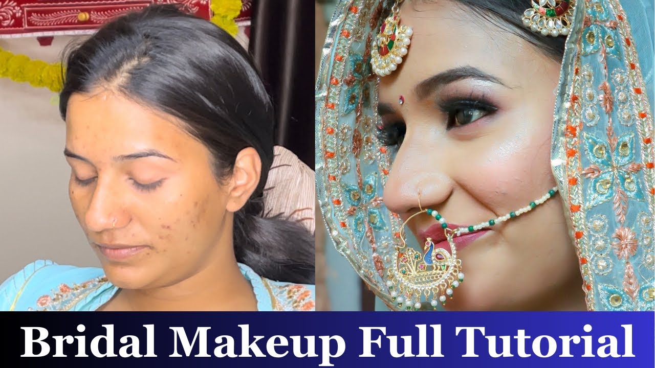 Transformation into a Beautiful Bride : Bridal Makeup Full Tutorial # ...