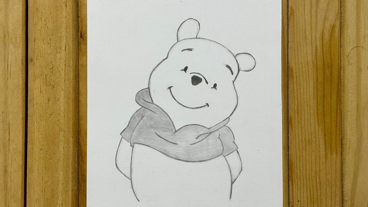 How to draw winnie pooh step by step | Easy Pencil drawing Technique ...