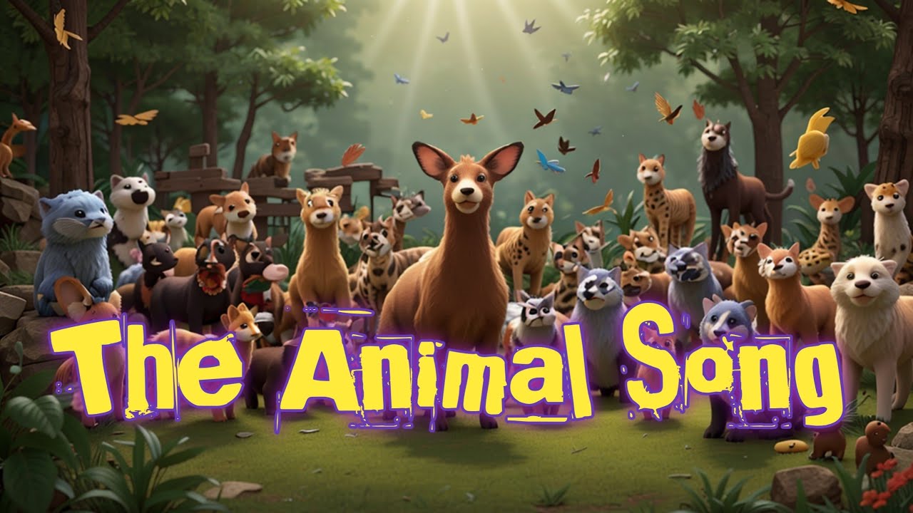 "The Animal Song!animal cartoon!animals song for kids! kindergarten ...