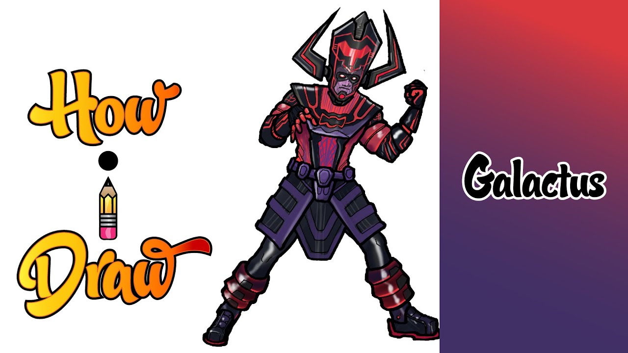 How I Draw GALACTUS from MARVEL COMICS and the FORTNITE NEXUS EVENT ...