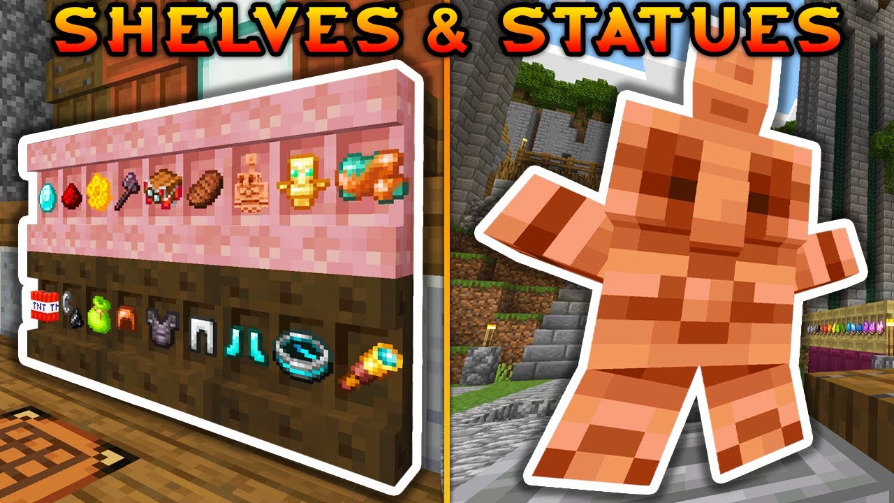 Shelves and Statues! | Minecraft Snapshot Showcase - YouTube