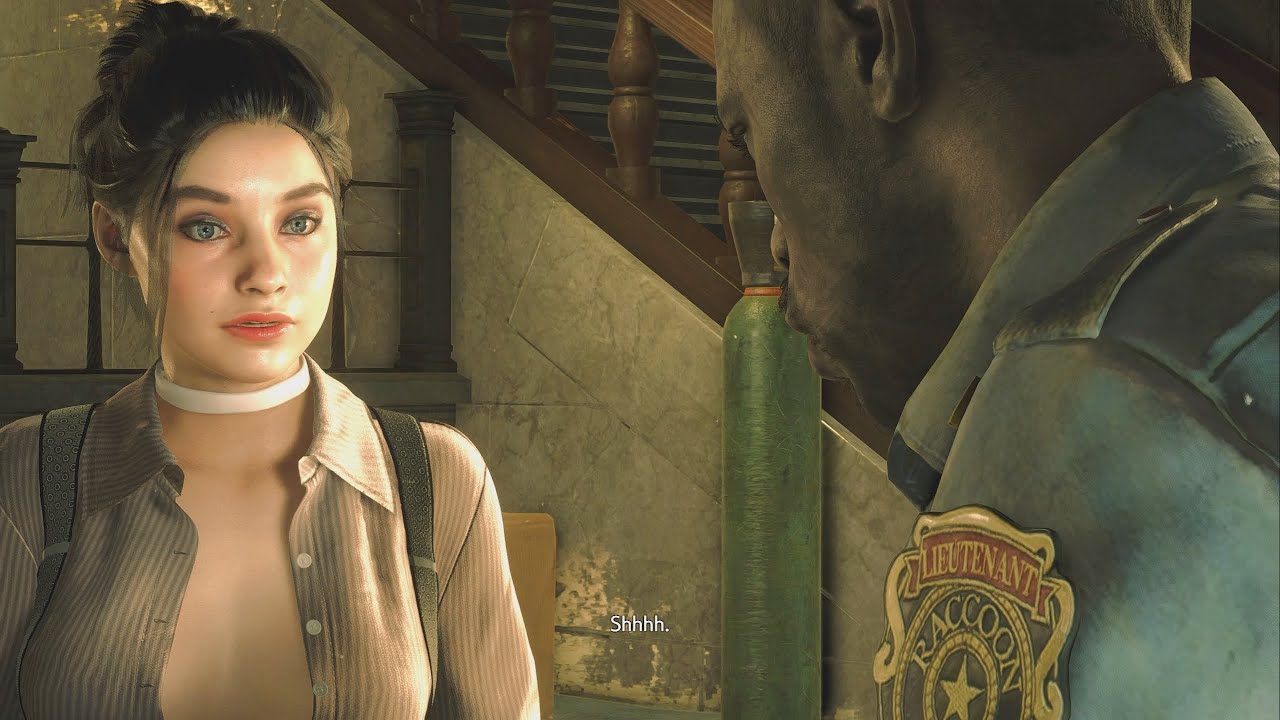 RESIDENT EVIL 2 REMAKE PCMOD [CLAIRE SEXY SUSPENDER] #mods - YouTube