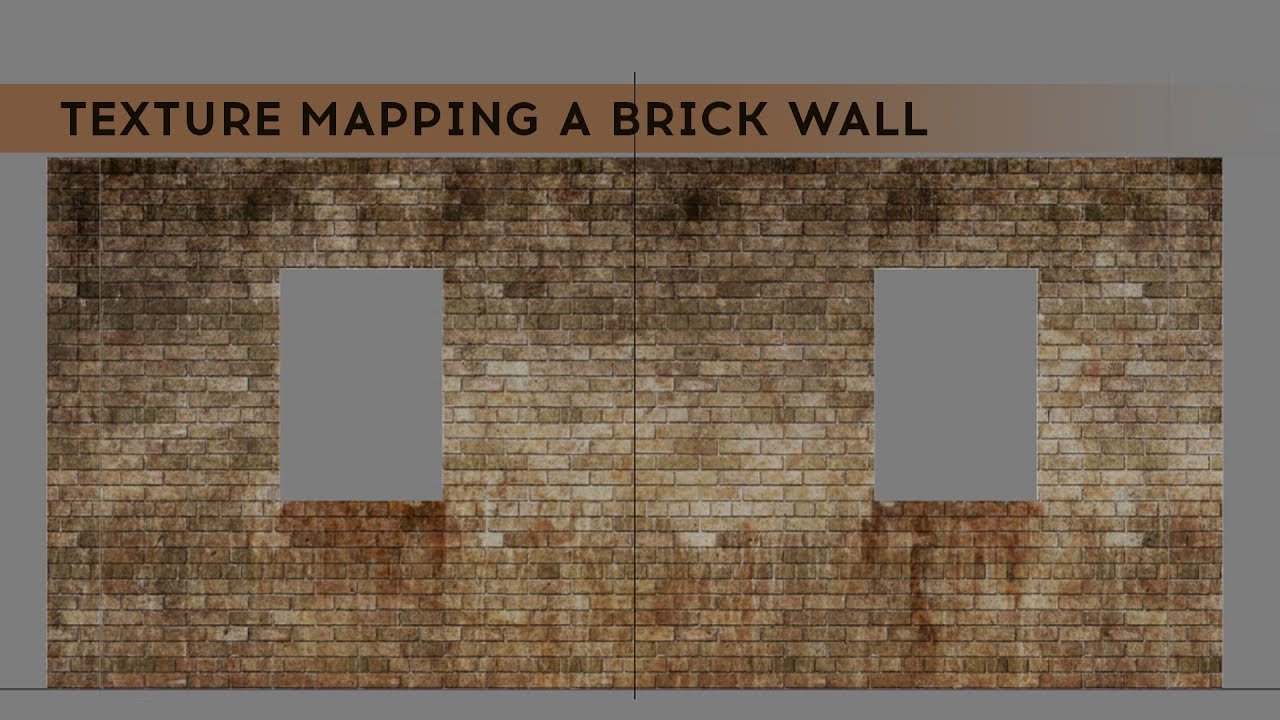 Irregular Tileable Texturing a Brick Wall - YouTube
