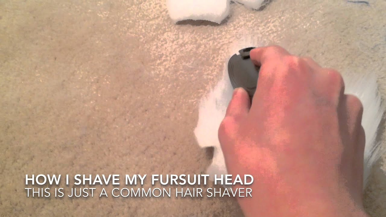 How I shave my fursuit head - YouTube