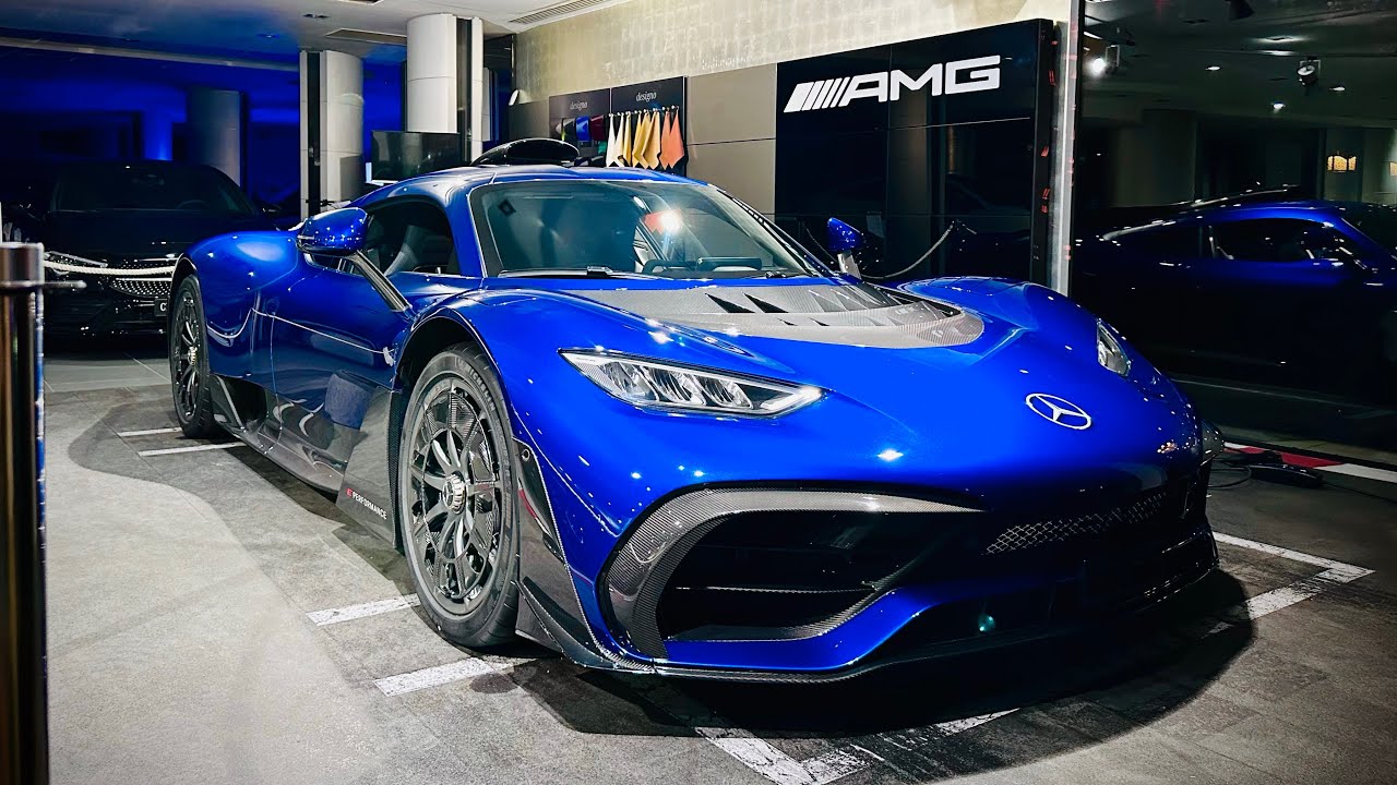 Beautiful Blue Mercedes AMG One in Monaco ! - YouTube
