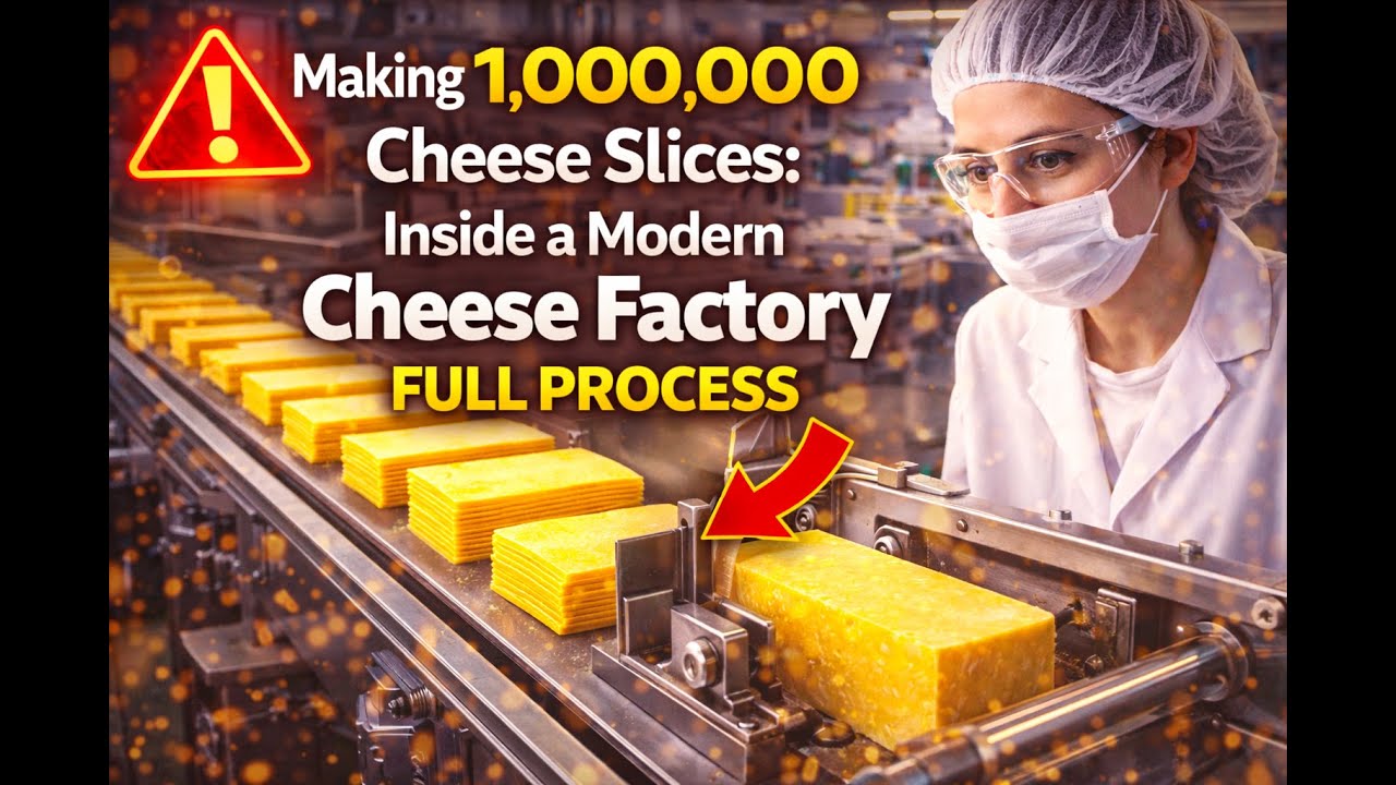 Making 1,000,000 Cheese Slices: Inside a Modern Cheese Factory (Full ...