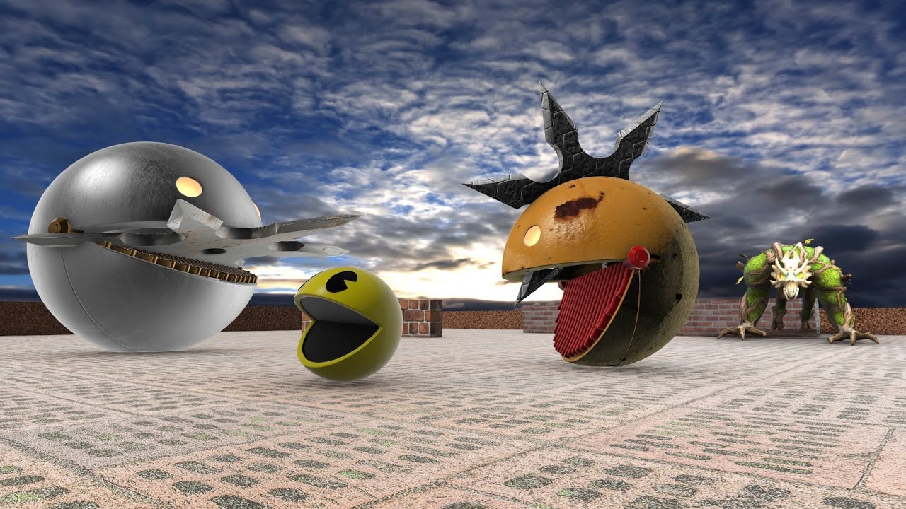 Pacman Vs Robot Pacman Vs Pacman monster Vs Monster lost Junggle Run ...